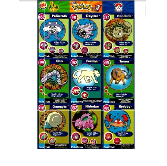 Pokemon | Other | Pokemon Uncut Sheets 2 Sheets Per Order | Poshmark